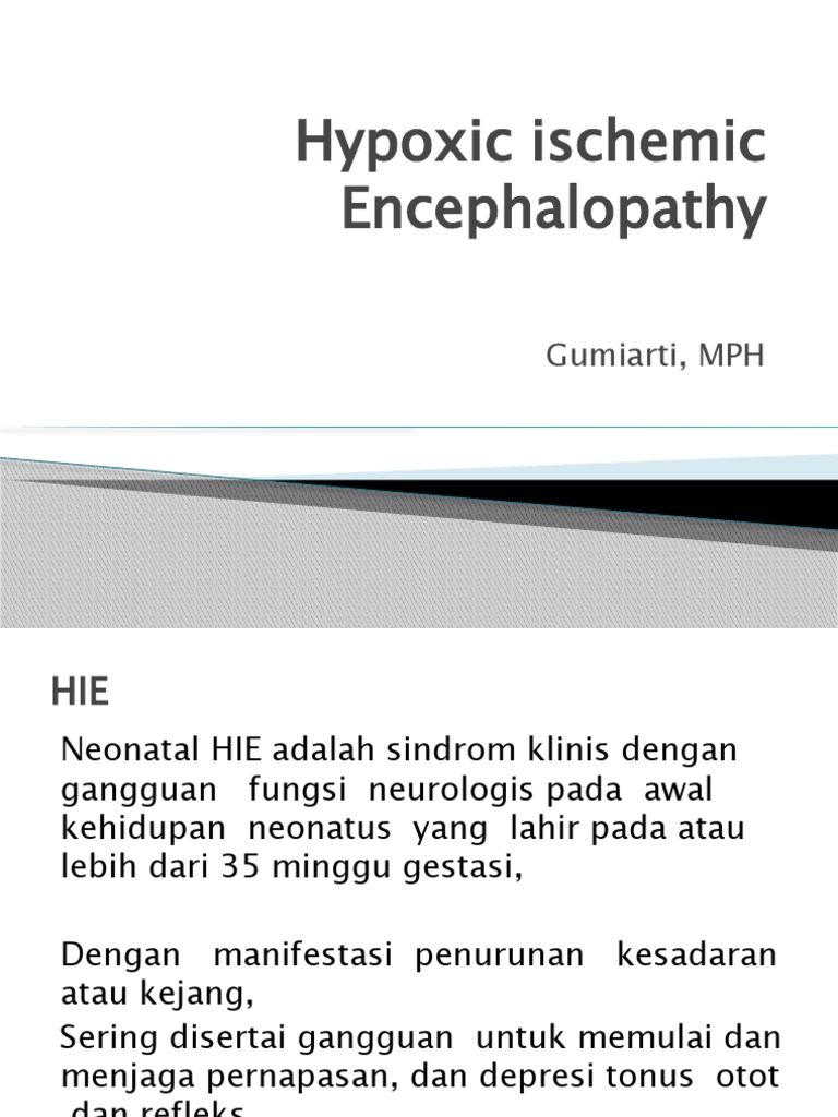 Neonatal HIE: Penyebab, Gejala, dan Penanganan | PDF | Sains & Matematika