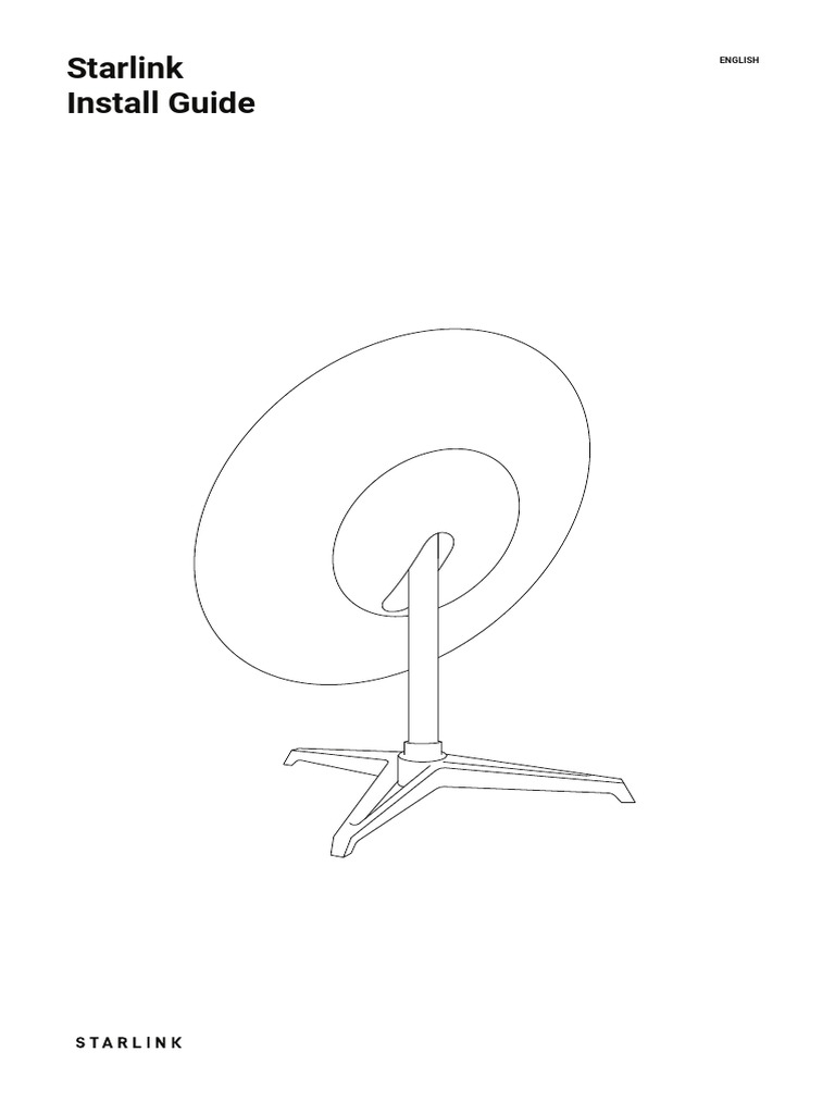 Starlink Install Guide: English | PDF | Wi Fi | Internet