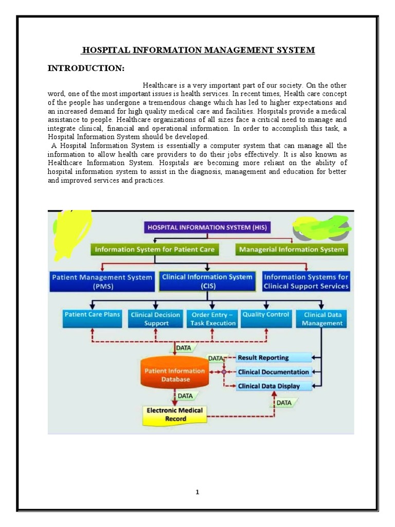 Hospital Information Management System Pdf Electronic Health Record