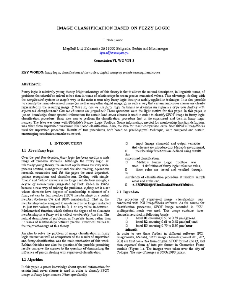 SodaPDF Converted 343899905 Image Classification Based On Fuzzy Logic | PDF | Fuzzy Logic ...