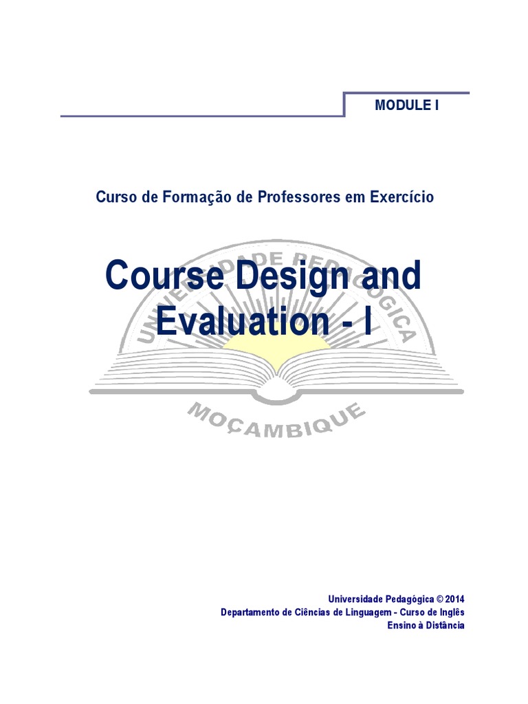 Module 1 - Course Design and Evaluation | Download Free PDF ...
