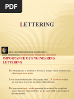 Engineering Drawing/ Engineering Lettering | PDF | Pencil | Text