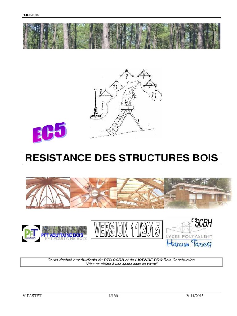 BTS SCBH - Résistance Des Structures Bois (Eurocode 5) | PDF