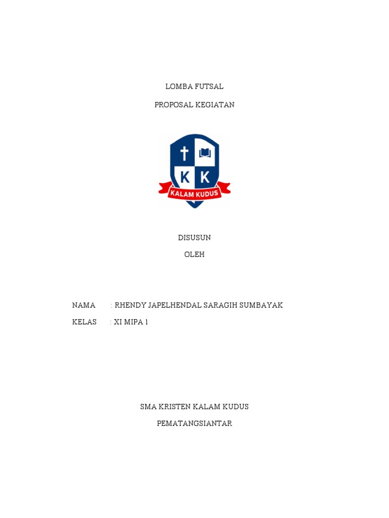 Halaman Sampul Depan Karya Ilmiah | PDF