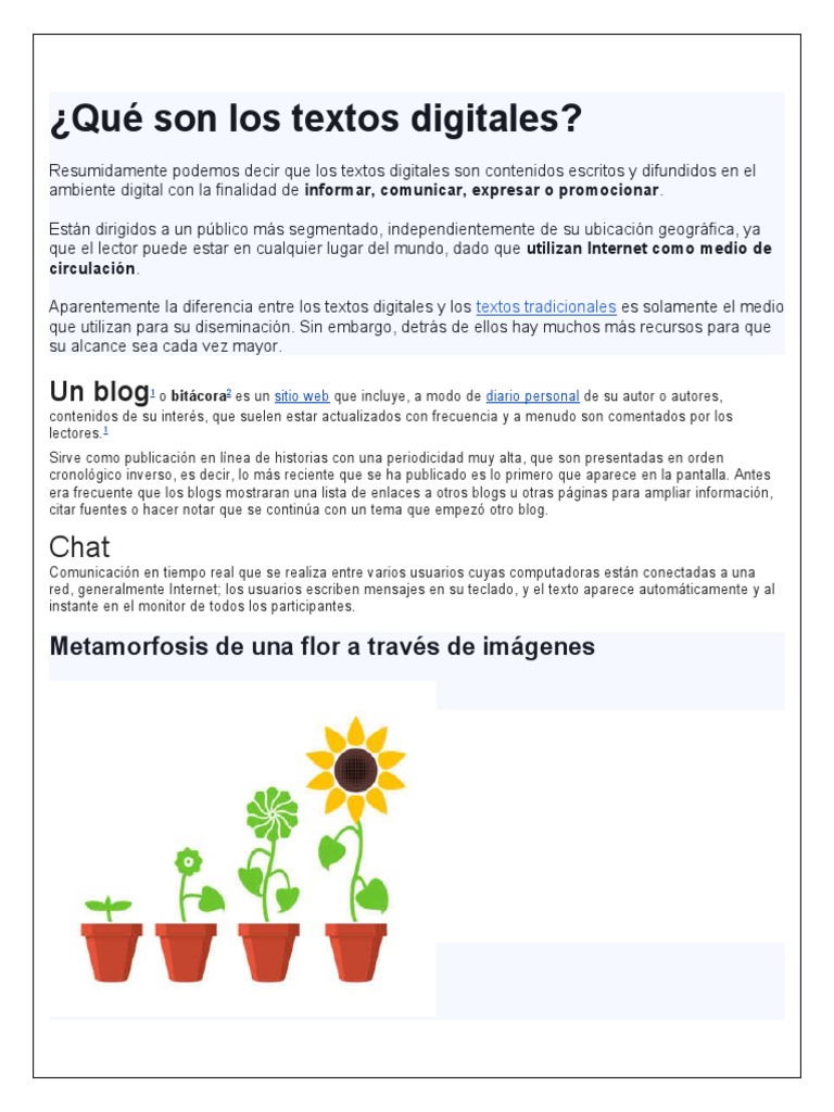 Qué Son Los Textos Digitales | PDF | Red inalámbrica | Blog