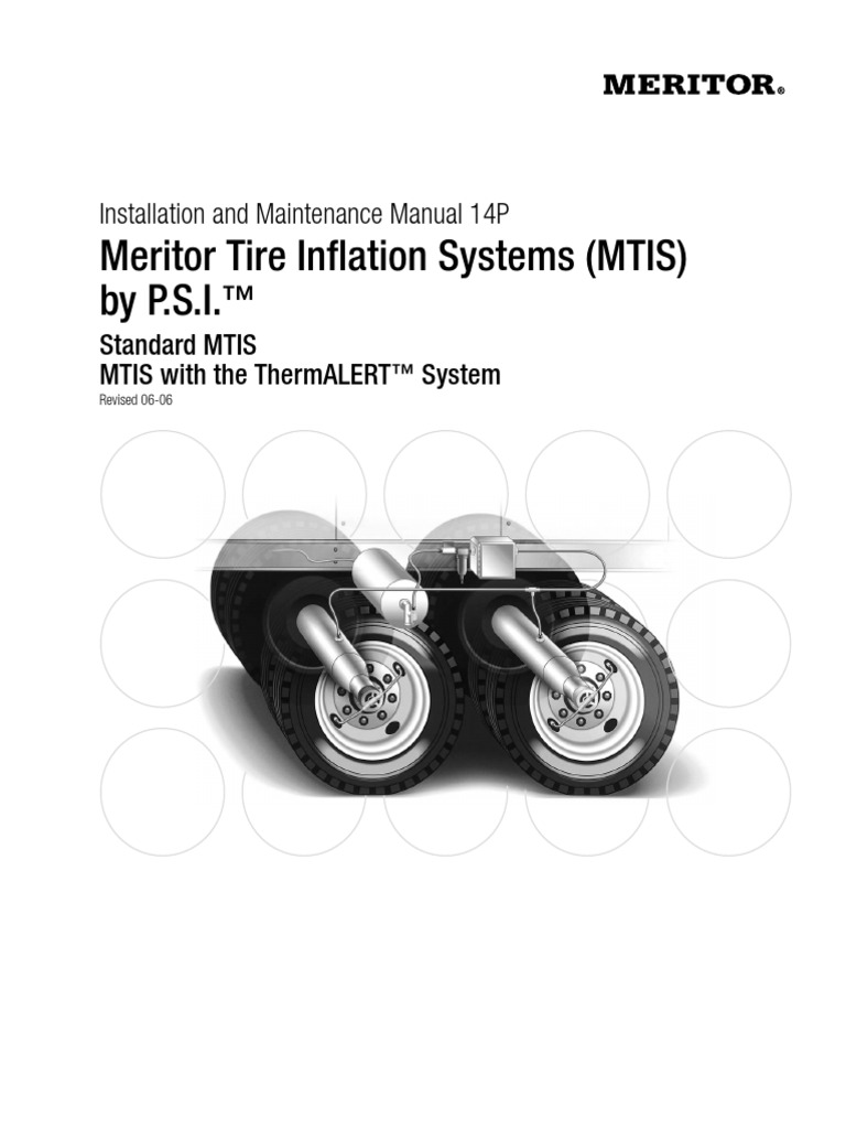 Meritor Tire Inflation System Maintenance mm14p | PDF | Axle | Tire