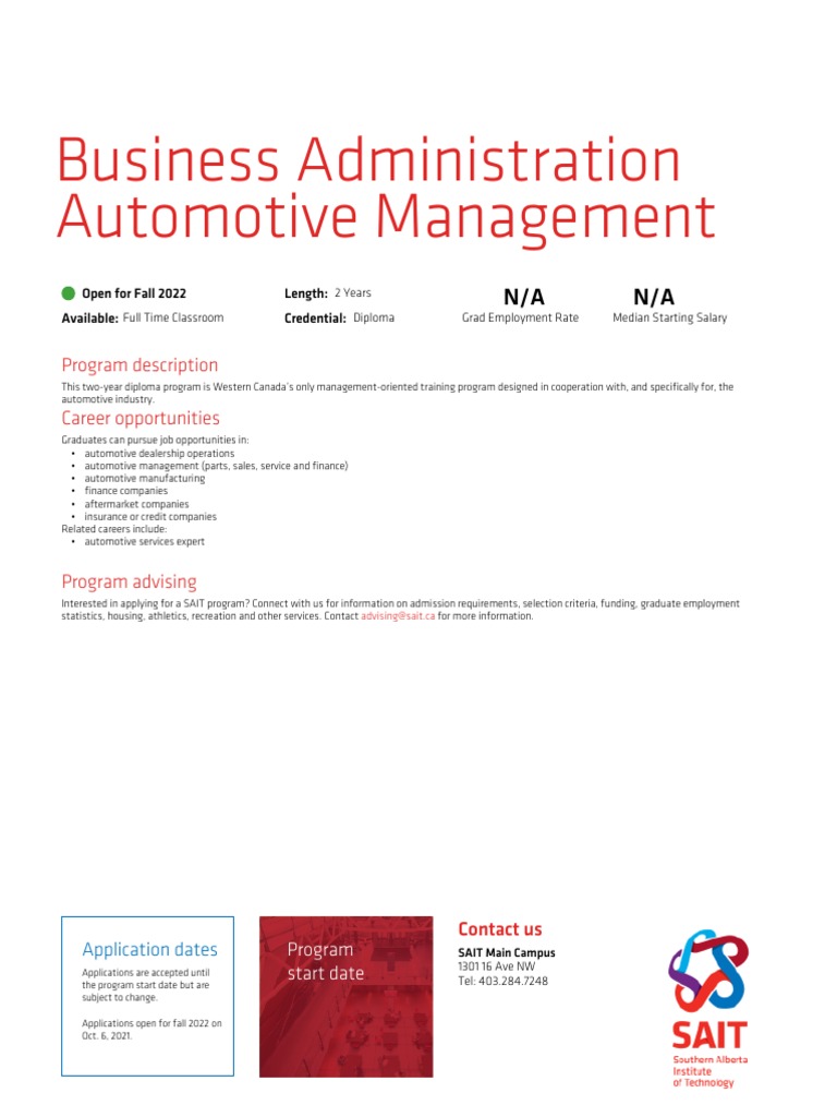 Business Administration Automotive Management: N/A N/A | PDF ...