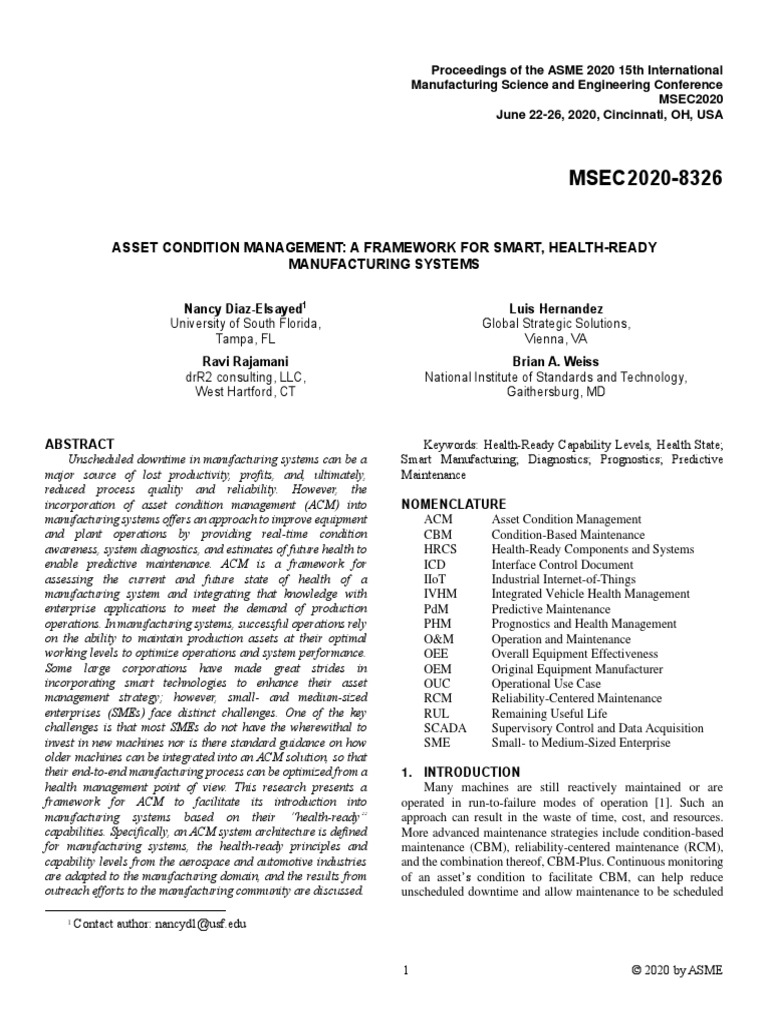 Asset Condition Managment | PDF | System | Systems Engineering