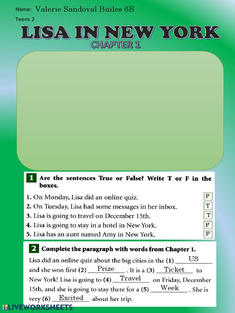 Lisa in New York Chapter 1-Valerie Sandoval | PDF