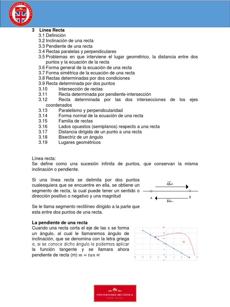 Cálculo de Pendientes en Rectas | PDF | Línea (geometría) | Pendiente