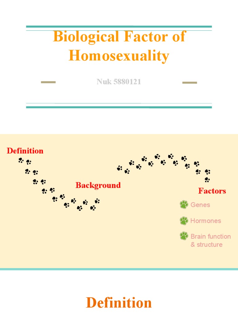 Biological Factor of Homosexuality | PDF | Homosexuality | Heterosexuality