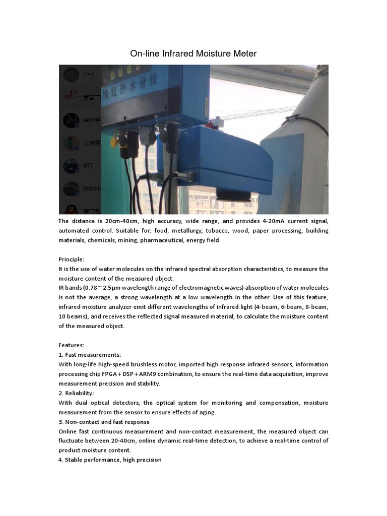 Infrared Moisture Meter for Industry | PDF | Science & Mathematics ...