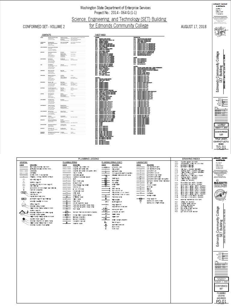 2014 EdCC SET BDG - Conformed Dwgs - Vol. 2 | PDF | Plumbing | Lighting