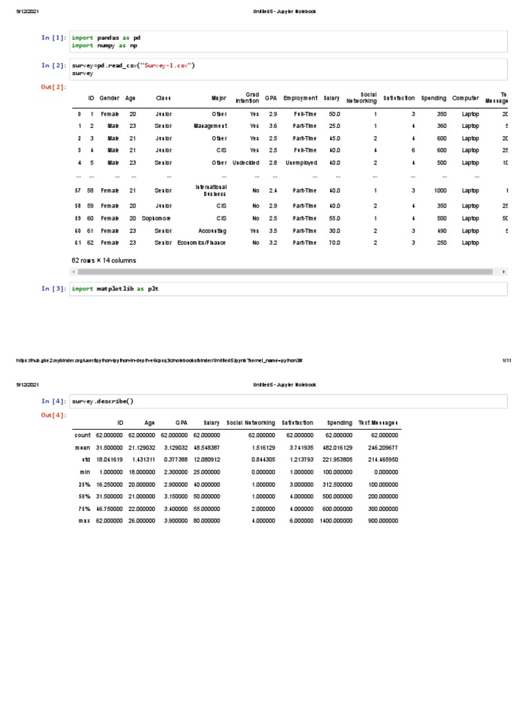 Untitled5 - Jupyter Notebook | PDF | Computer Science | Computing