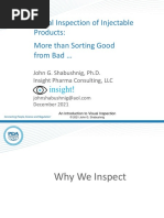 2017 - Visual Inspection of Injections USP 1790 | PDF | Verification ...
