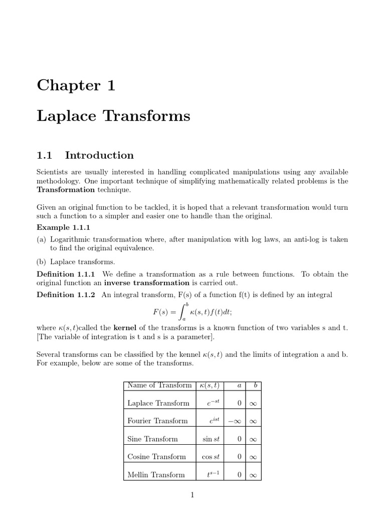 Laplace | PDF | Laplace Transform | Trigonometric Functions