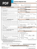 Account Related Common Request Form | PDF | Cheque | Banks