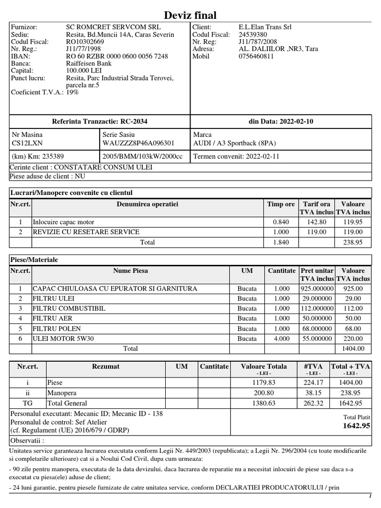 2297 Deviz Final | PDF