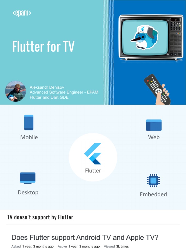 Flutter Development for TV Platforms | PDF | Cross Platform Software ...