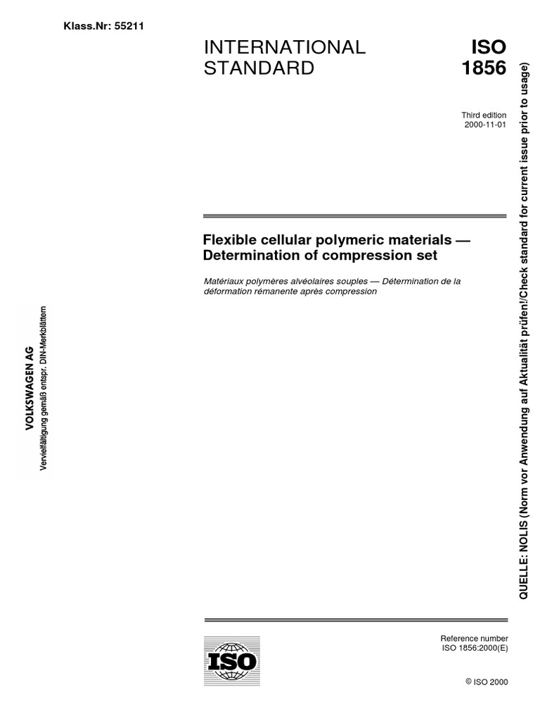 Iso 1856 | PDF | International Organization For Standardization