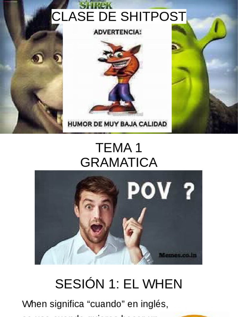 Clases de Shitpost: Técnicas y Ejemplos | PDF