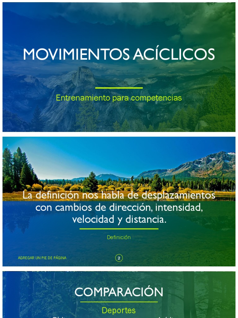 Movimientos Acíclicos | PDF | Percepción | Aceleración