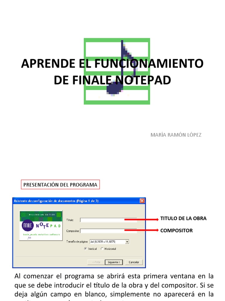 Finale Notepad Instrucciones | PDF | Clave | Partituras