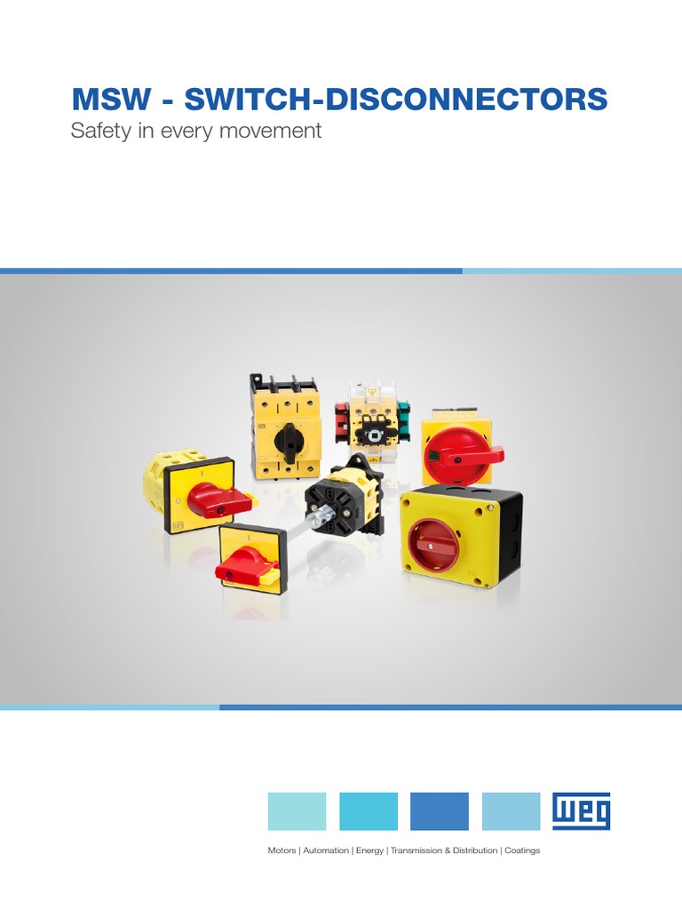 WEG MSW Switch Disconnectors 50038864 en | PDF | Switch | Power Supply