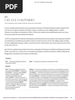 CID-11: Diagnóstico Unificado do TEA | PDF | Espectro do autismo ...