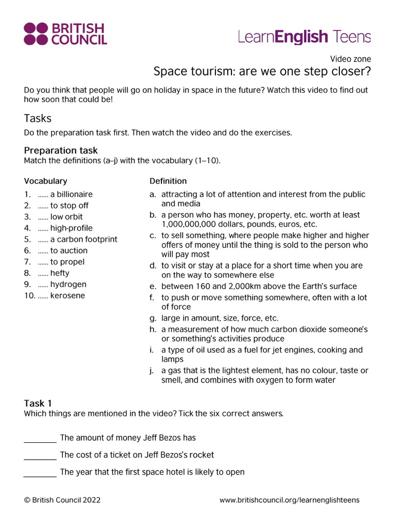 Space Tourism Are We One Step Closer | PDF