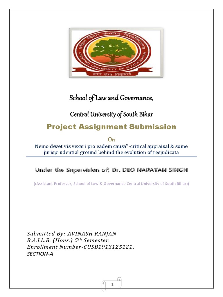 CPC Assignment | PDF | Lawsuit | Res Judicata