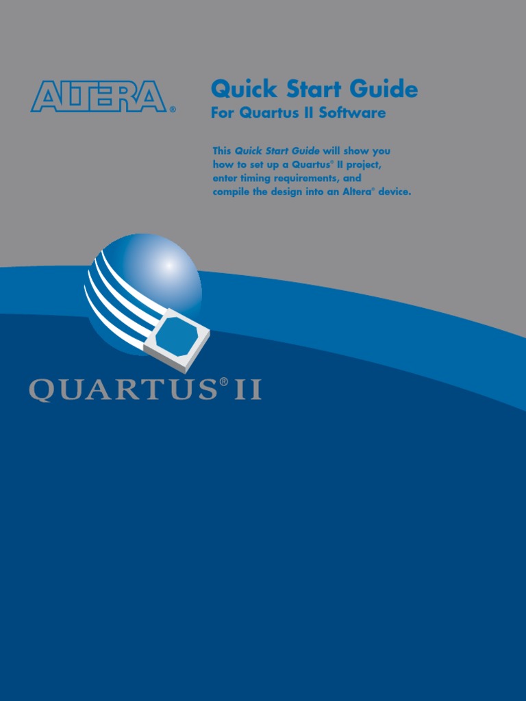 Quick Start Guide: For Quartus II Software | PDF | Menu (Computing) | Trademark