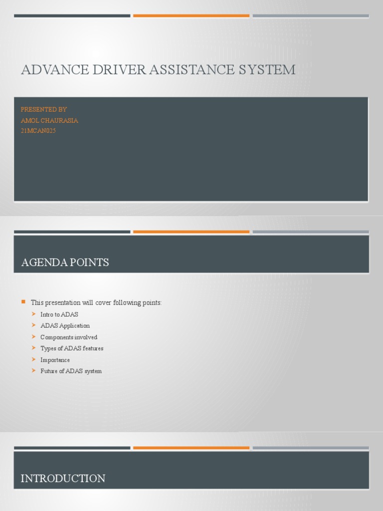 Advance Driver Assistance System | PDF | Anti Lock Braking System ...