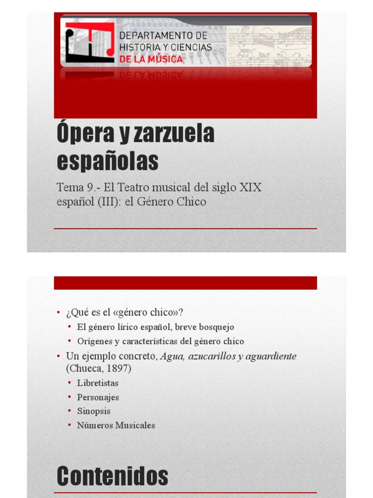 s2 Genero Chico | PDF | Subgéneros musicales | Teatro