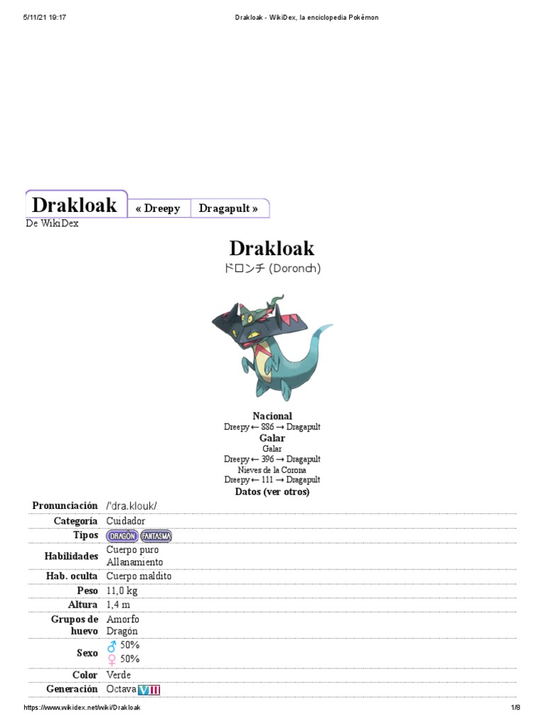 Drakloak | PDF | Pokémon