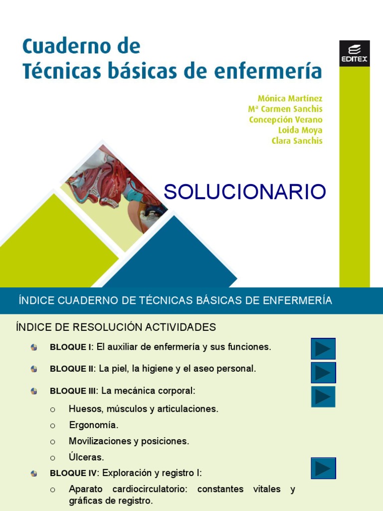 Cuader Tec Bas Enfer-Solucionario | PDF | Mano | Vértebra Cuader Tec Bas Enfer-Solucionario | PDF | Mano | Vértebra