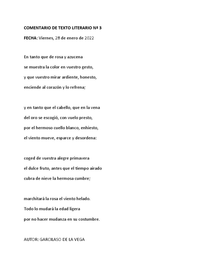 En Tanto Que de Rosa y Azucena | PDF