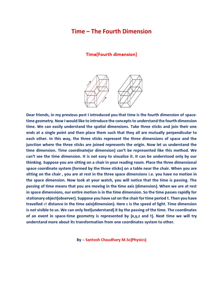 Time - The Fourth Dimension | PDF