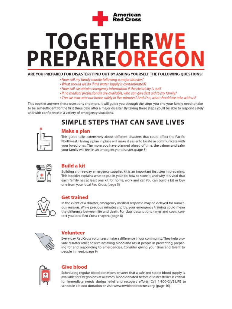 American Red Cross Disaster Preparation Tips | PDF | American Red Cross ...