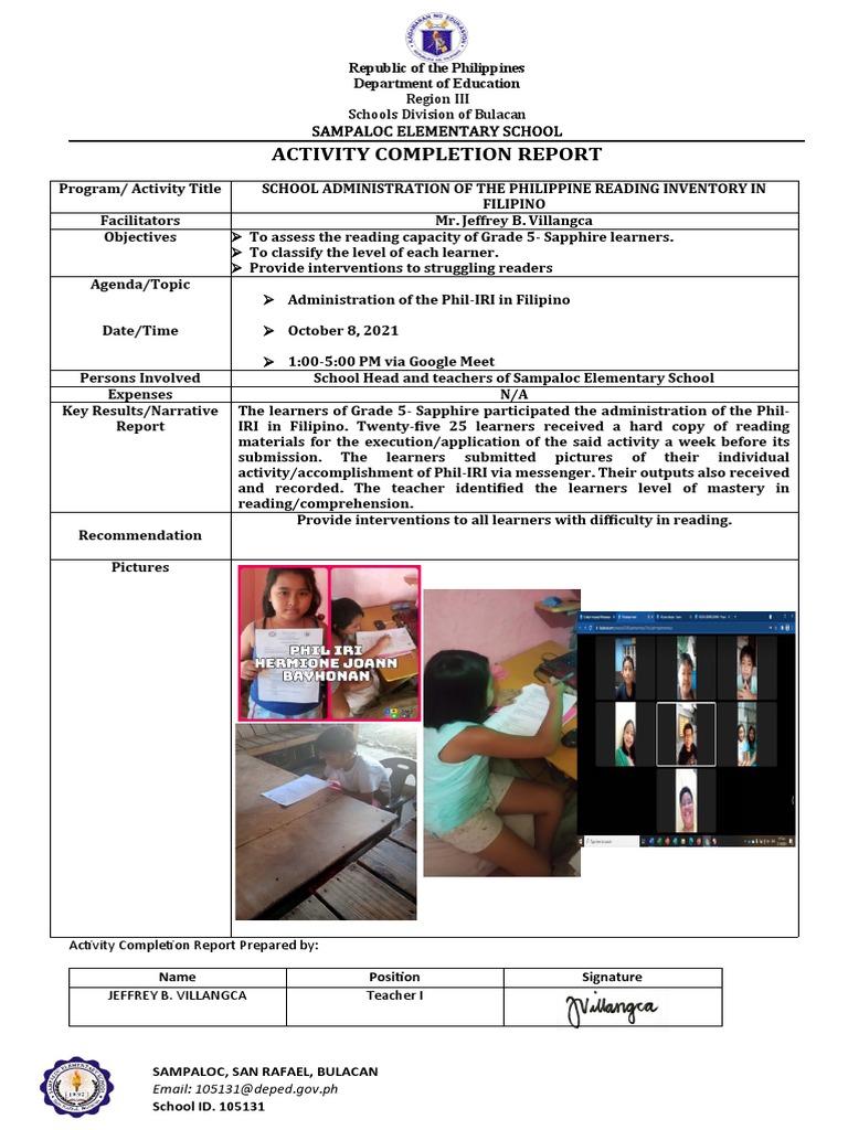 Acr-Admin of Phil Iri-Filipino | PDF