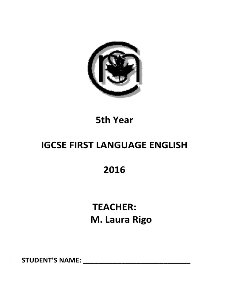 IGCSE Language Booklet - 1 | PDF | Question | Writers