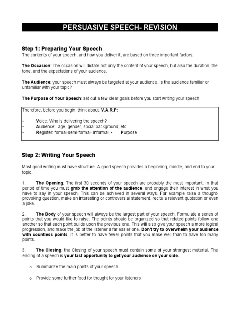 Speech HANDOUT WITH PERSUASIVE DEVICES | PDF | Thought