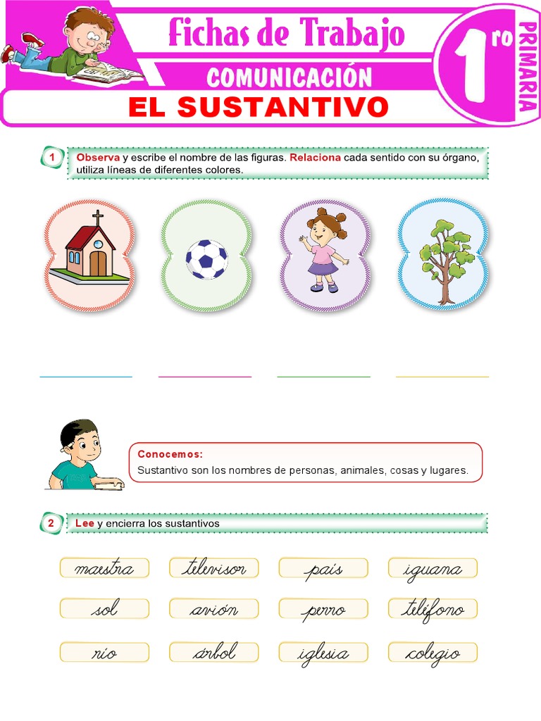 Sustantivos para Primer Grado | PDF