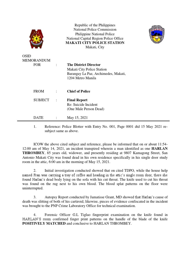 Sample Police Report | PDF | National Security | Legal Action