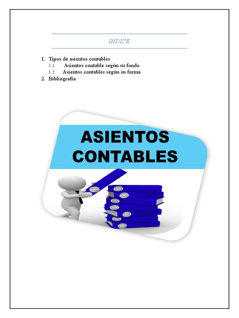 Tipos de Asientos Contable | PDF | Contabilidad | Devengo