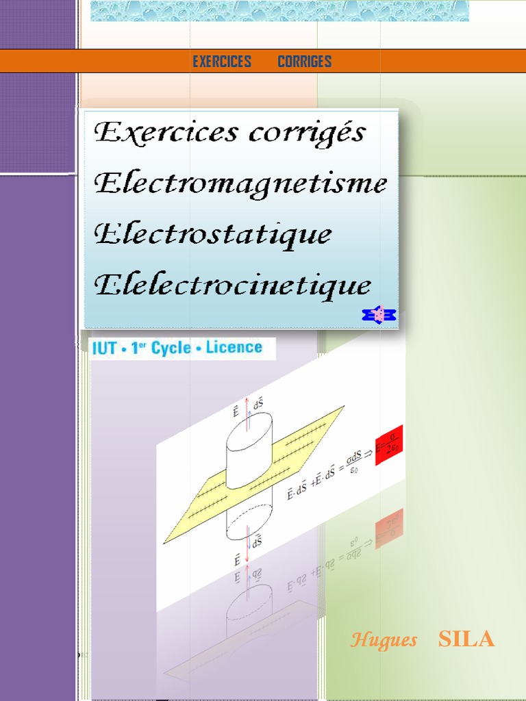 Exercices Corriges Electrostatique Electronique Electrocinetique Electromanetismes PDF | PDF ...