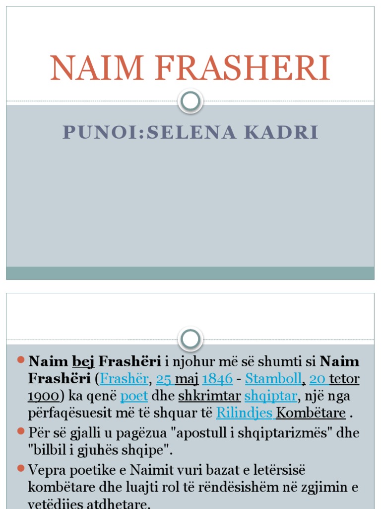 Naim Frasheri | PDF