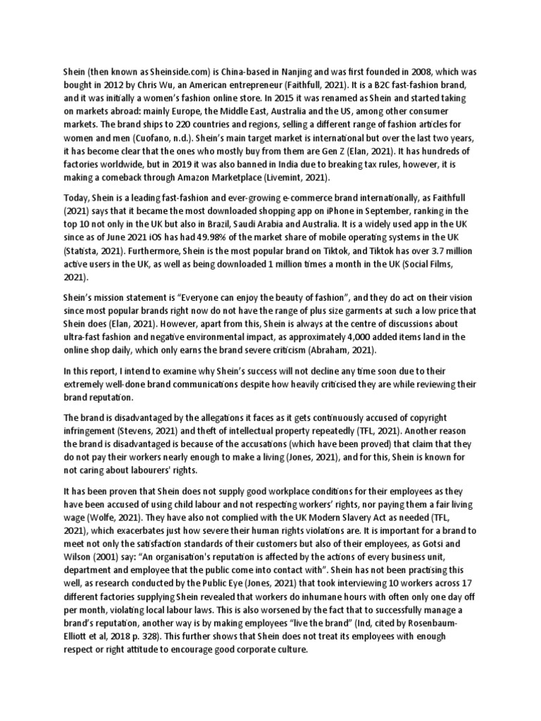 Shein | PDF | Brand | Fashion