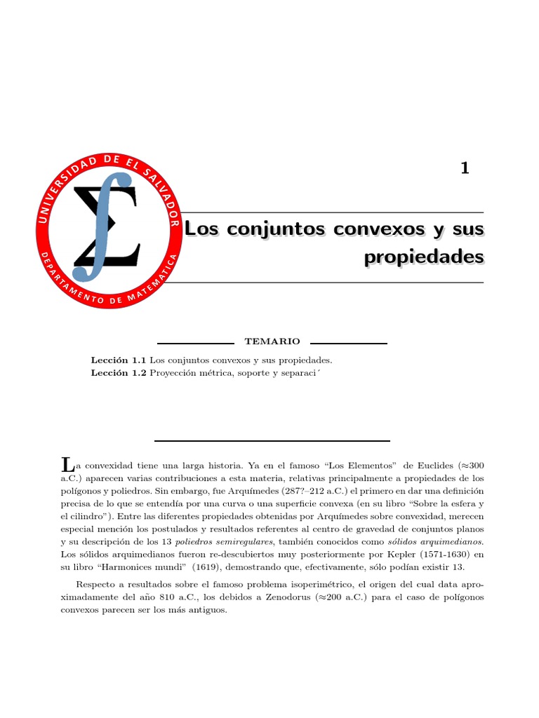INTRODUCCION | PDF | Conjunto convexo | Conjunto (Matemáticas)