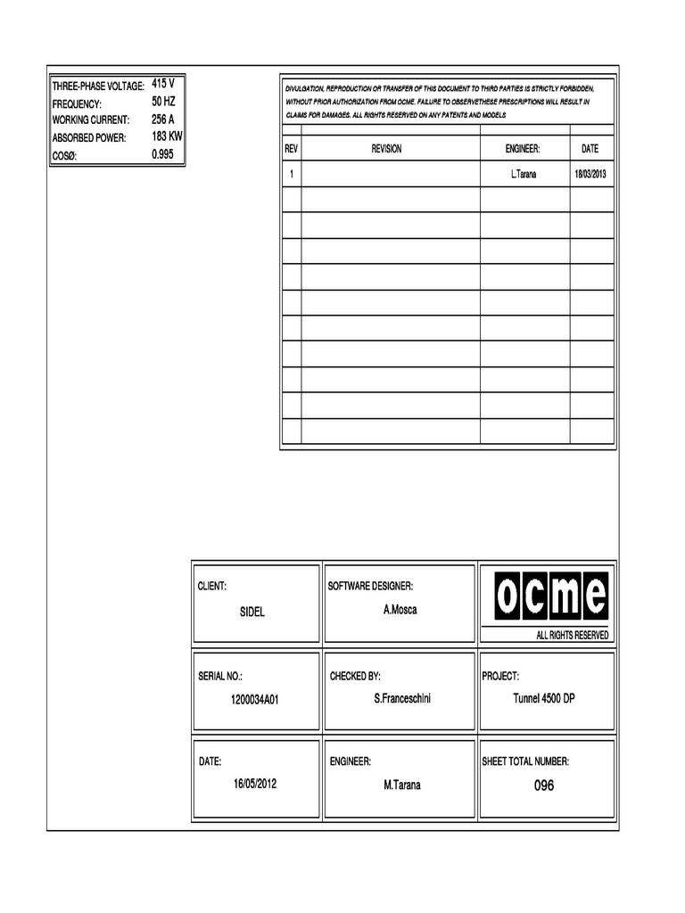 REV REV REV Revision Revision Revision Engineer: Engineer: Engineer ...